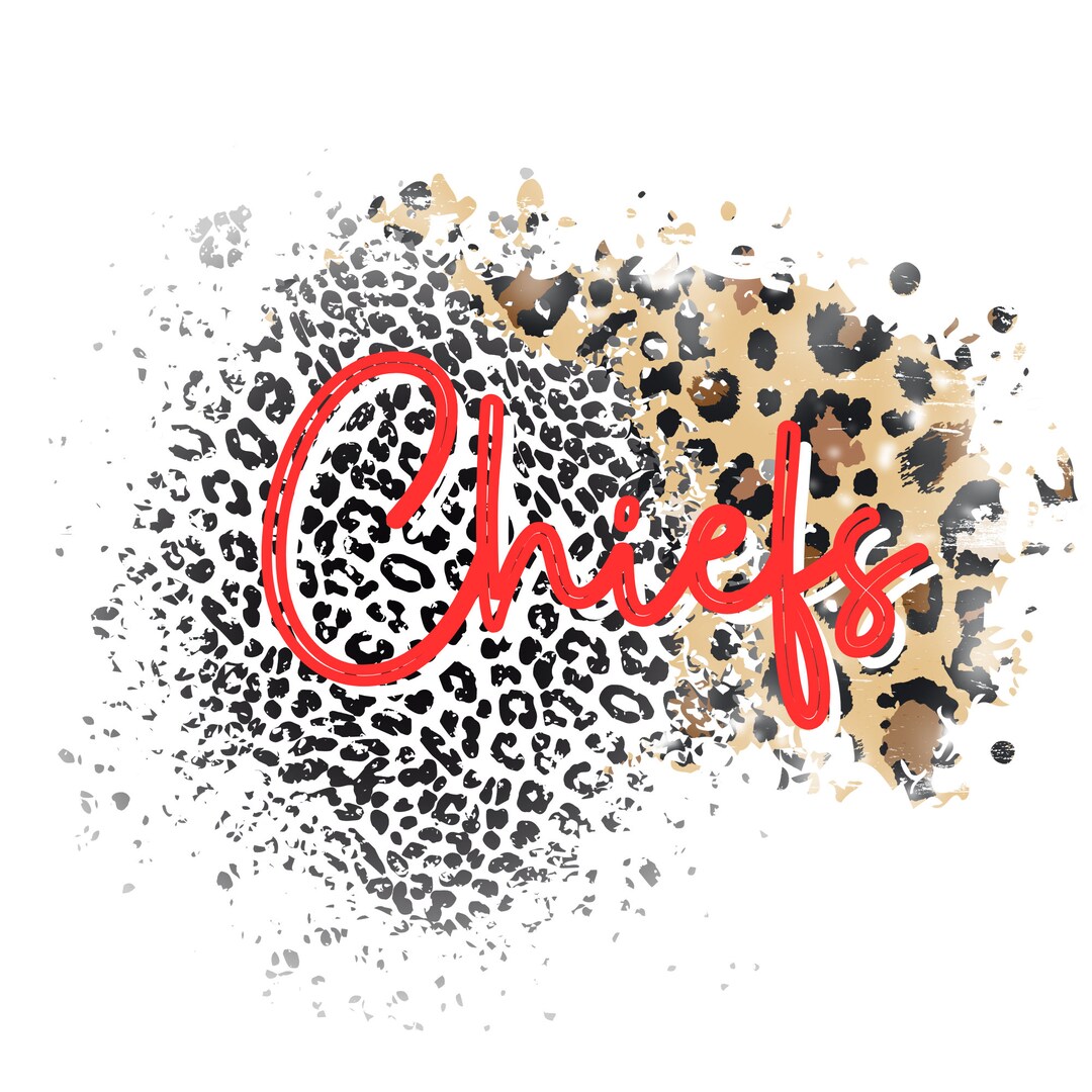 Chiefs Leopard Print Digital Download PNG - Etsy