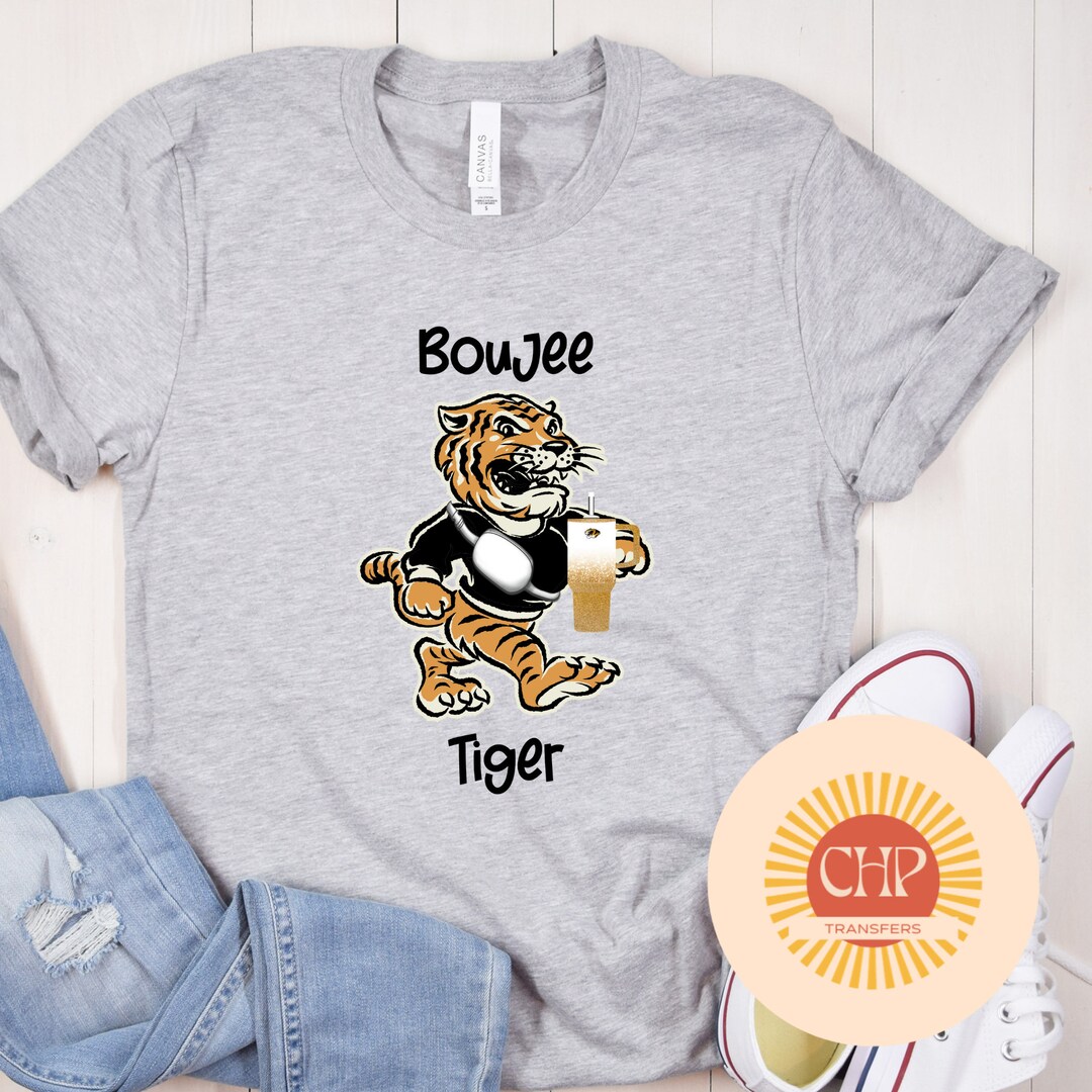 Boujee Tiger With Words DTF Transfer - Etsy