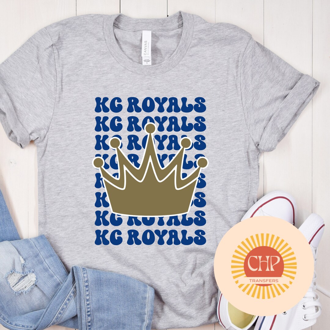 KC Royals Repeat Gold Crown DTF Transfer - Etsy