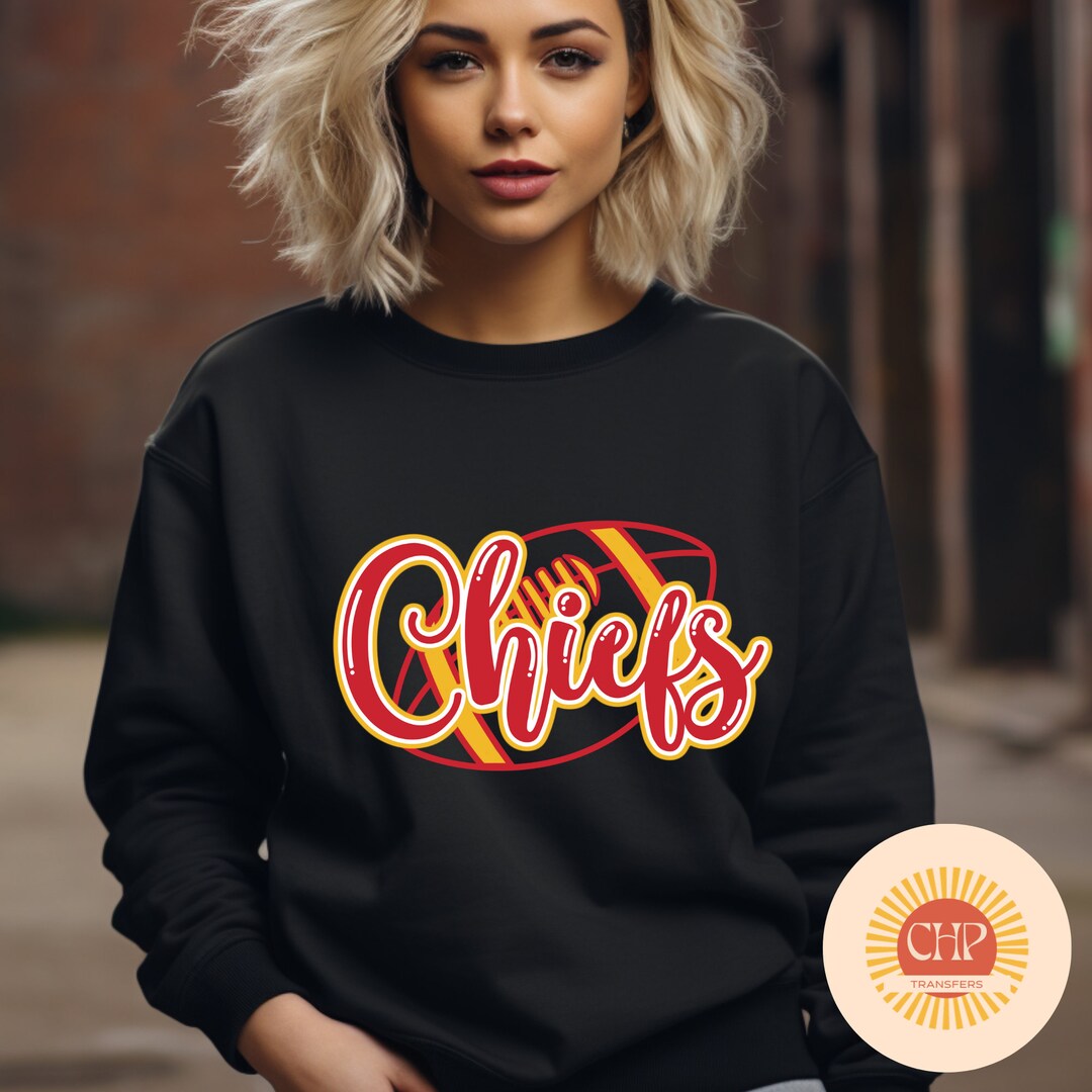Chiefs Cursive Balloon Letters Football DTF Transfer - Etsy