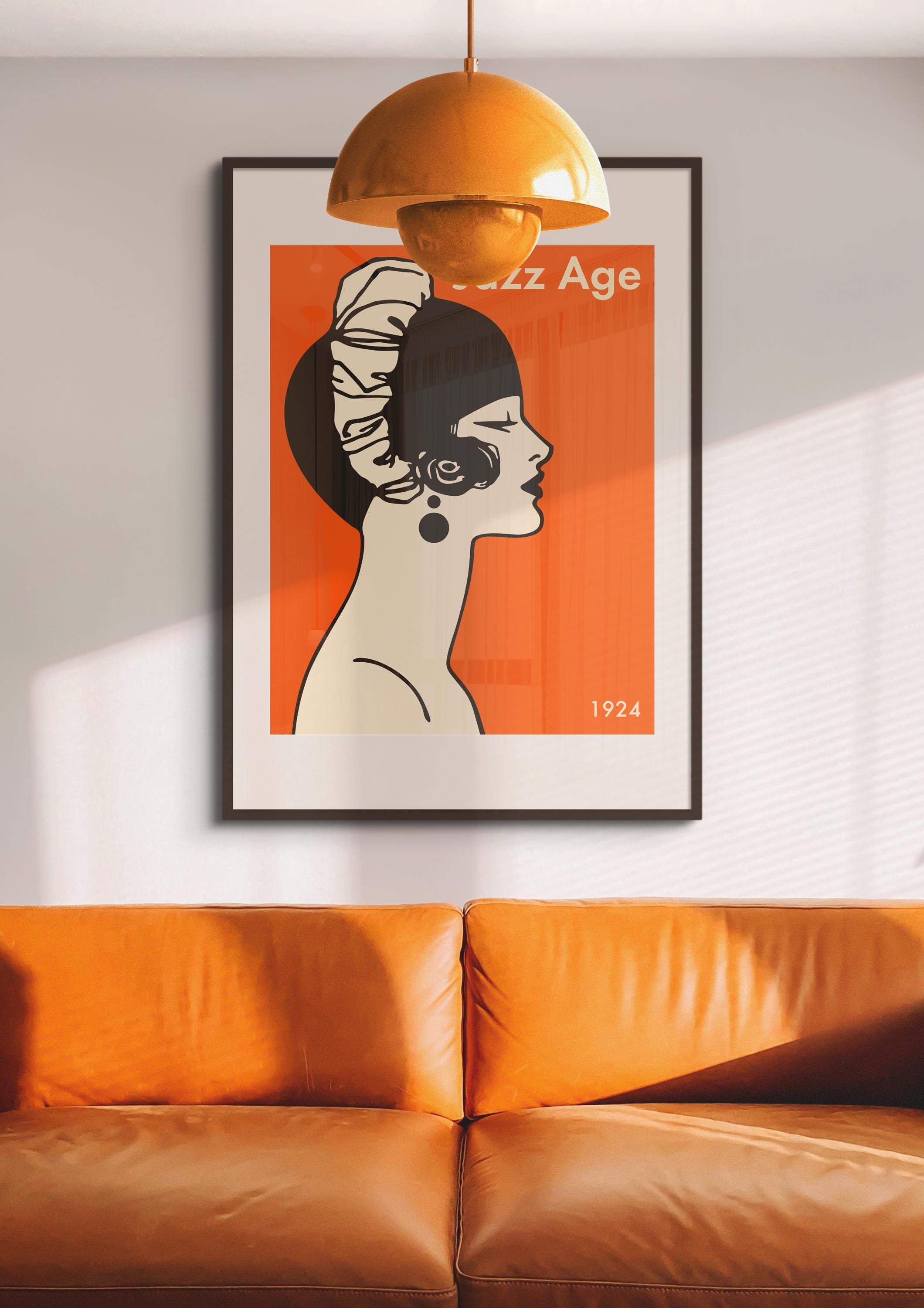 Art Deco Flapper Poster, 1920s Woman Print, Roaring Twenties Wall Art ...