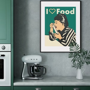 Food Poster, Kitchen Wall Art, Modern Kitchen Decor, Dining Room Print ...