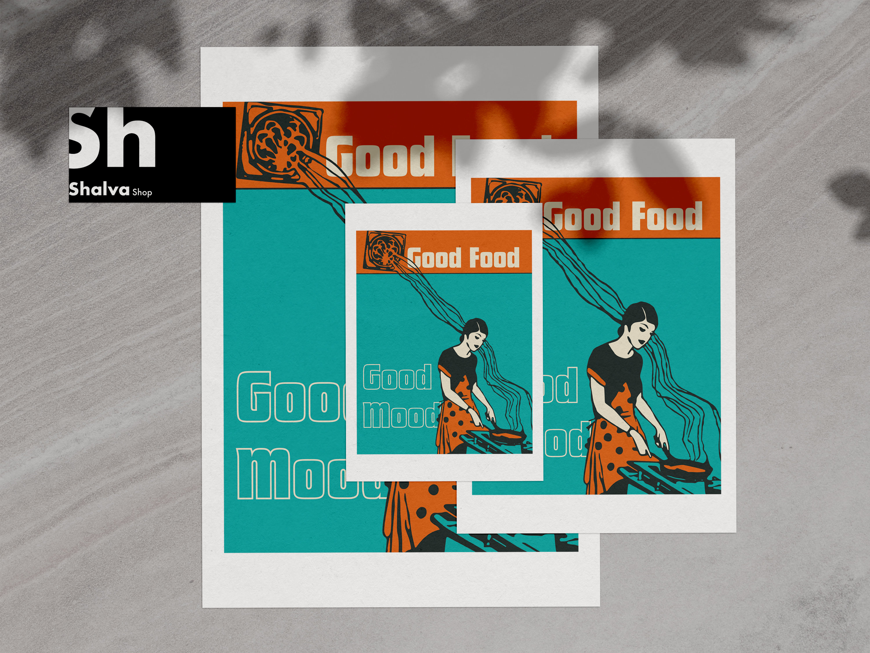 Retro Food Poster, Mcm Kitchen Wall Art, Mid Century Modern Decor ...
