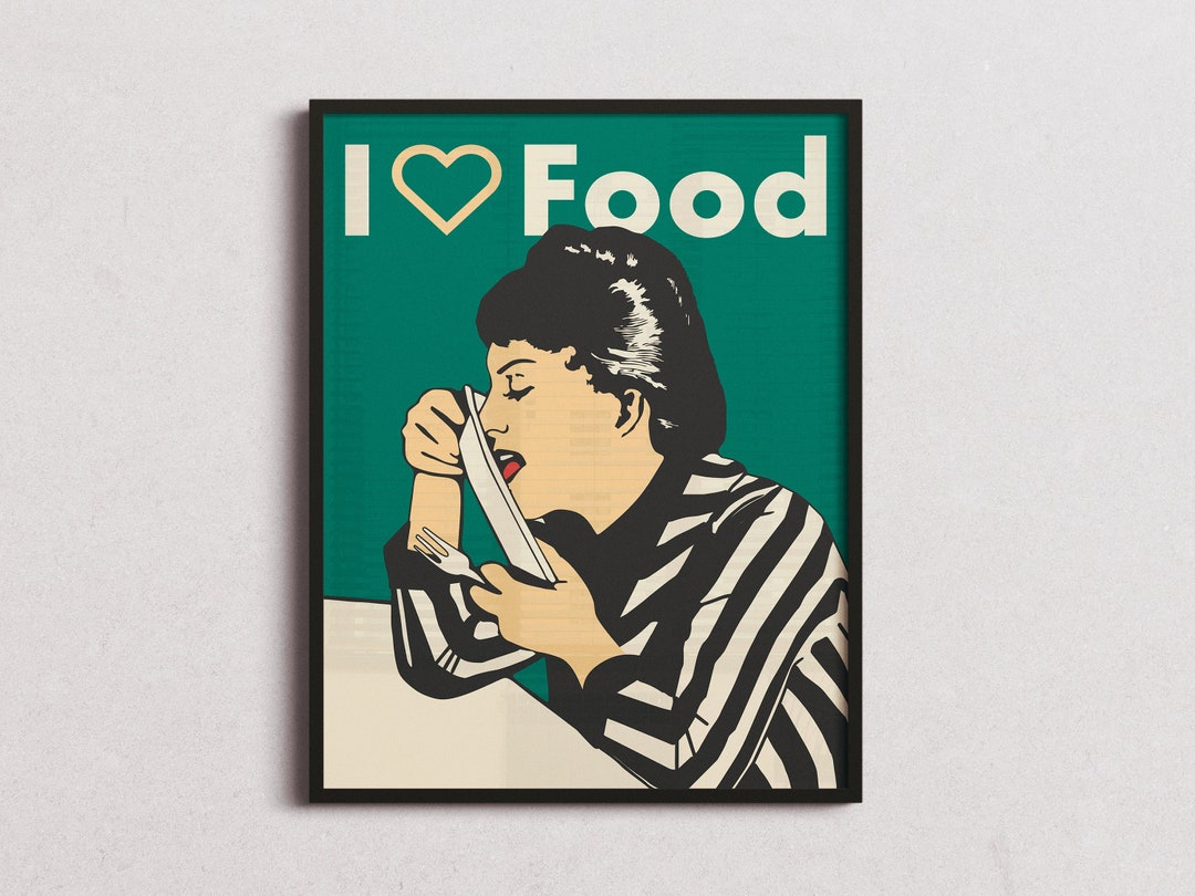 Food Poster, Kitchen Wall Art, Modern Kitchen Decor, Dining Room Print ...