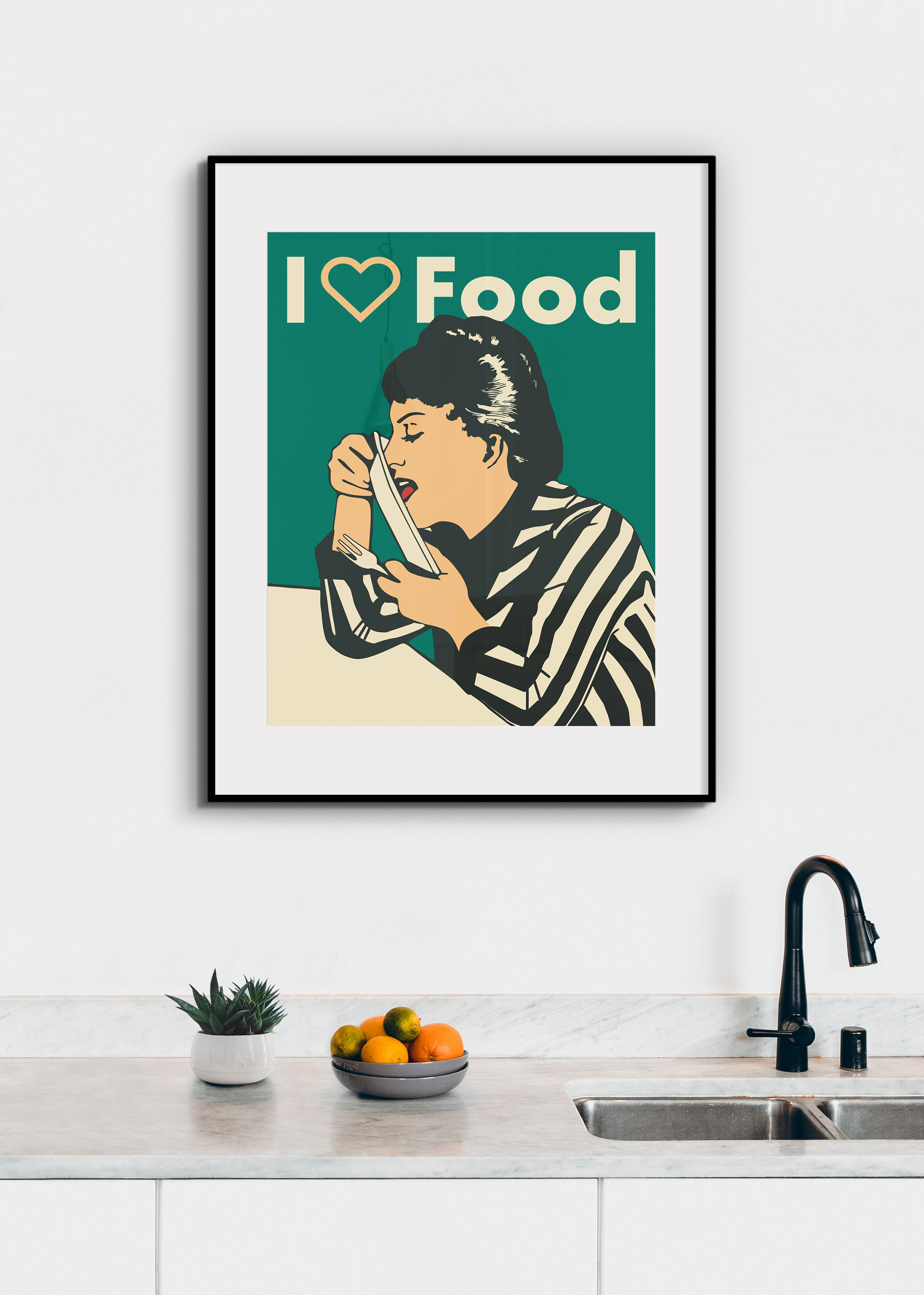 Food Poster Kitchen Wall Art Modern Kitchen Decor Dining - Etsy