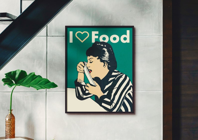 Food Poster Kitchen Wall Art Modern Kitchen Decor Dining - Etsy