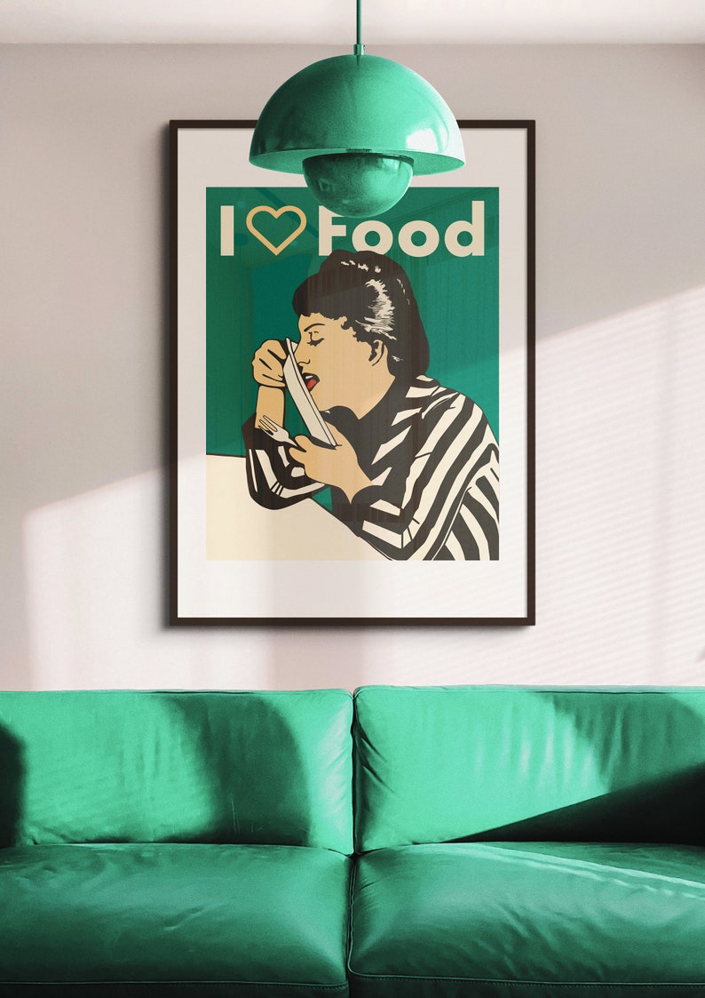 Food Poster Kitchen Wall Art Modern Kitchen Decor Dining - Etsy