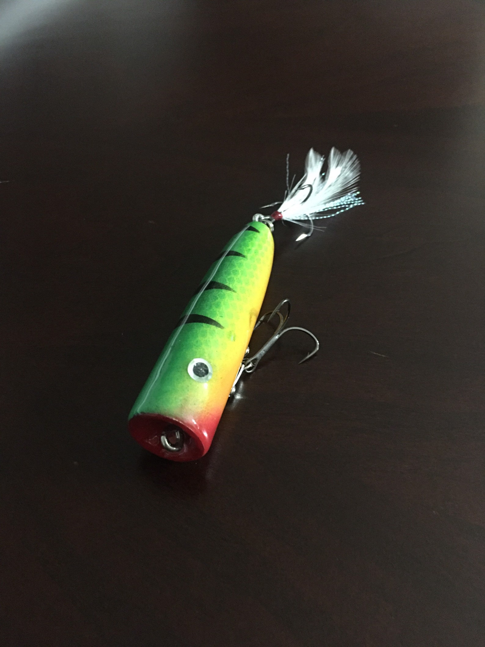 Handmade Wood Fishing Lure, Fishing Lure, Hand Painted Wooden Fishing ...