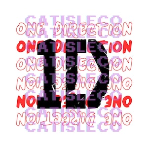 One Direction Logo Png - Svg - Etsy