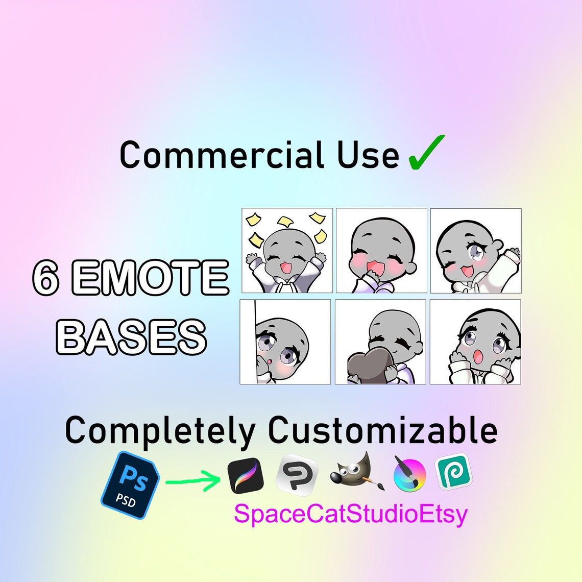 Customizable Emote Base With Hoodie Twitch Emotes Custom - Etsy