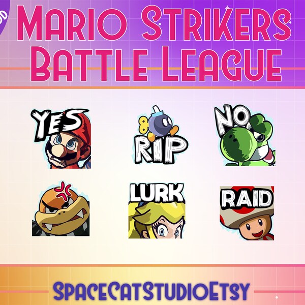 Mario Animated Emotes - Etsy