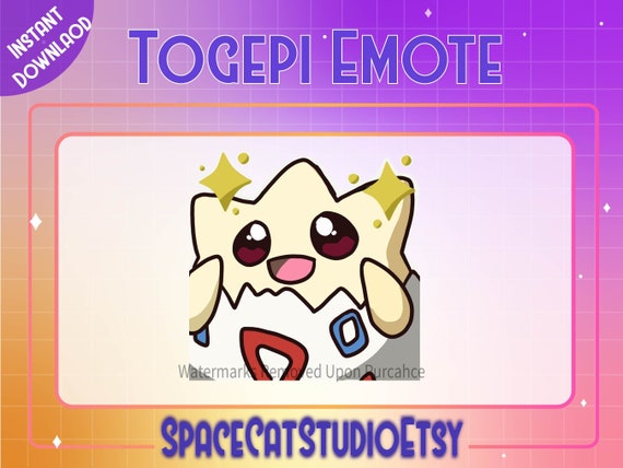 Togepi Emote Premade for Twitch and Discord Download Digital | Etsy