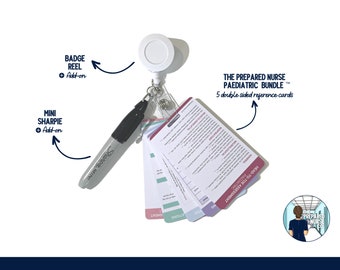 Lab Values Badge Buddy Reference Card - Etsy