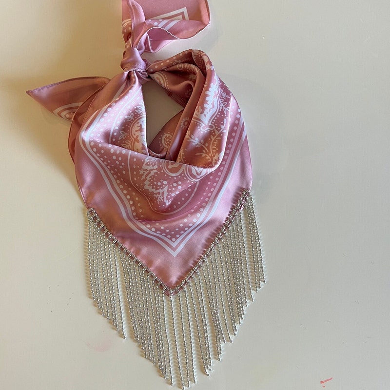 Pink Rhinestone Bandanas - Etsy UK