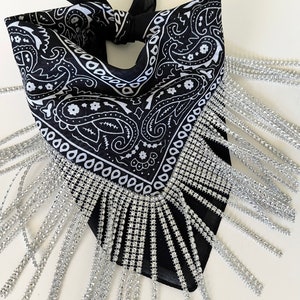 Rhinestone Fringe Bandana / Bachelorette / Bridesmaid Proposal Gift ...