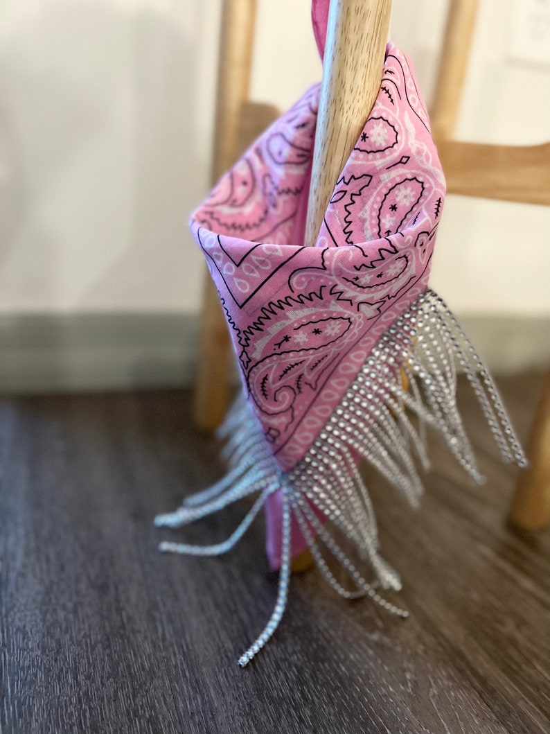 Rhinestone Fringe Bandana/ Bachelorette Party / Bridesmaid Proposal ...