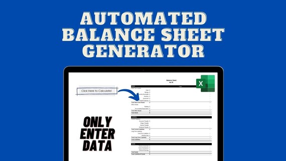 Automated Balance Sheet Generator | Etsy