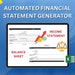 Automated Financial Statement Generator - Etsy