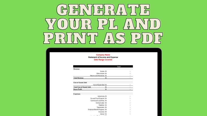 Automated Financial Statement Generator - Etsy