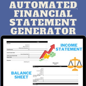 Automated Financial Statement Generator - Etsy