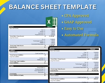 Income Statement Template -profit Loss, Income and Expense, Year End ...