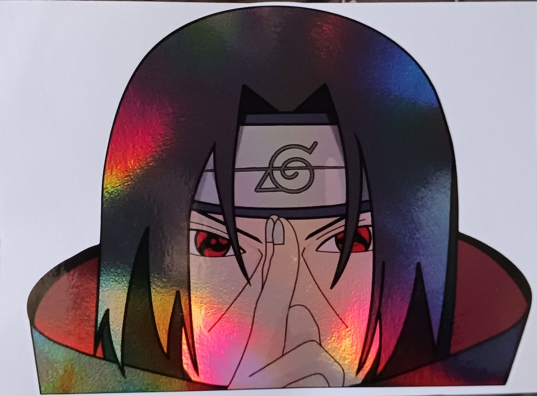 Itachi Uchiha Reflective Anime Sticker Cool Gift Decal for Car or ...