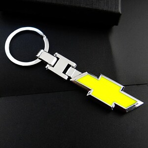 Chevy Style Bowtie Key Chain Ring Tahoe Suburban Spark Impala Blazer ...
