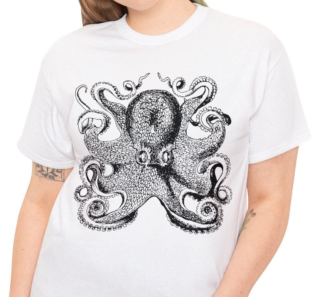 Octopus Gift for Him or Her Summer Clothing Octopus-lover Shirts Cool ...