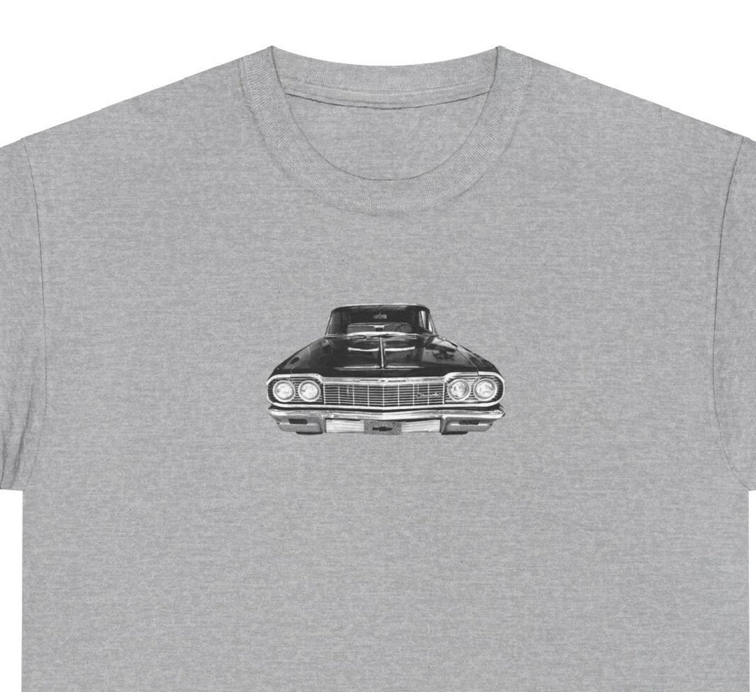 1964 Black Chevy Impala T-shirt: Low Rider Graphic Tee - Etsy