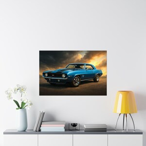 1969 Camaro SS Poster: Classic Muscle Car Wall Art - Etsy