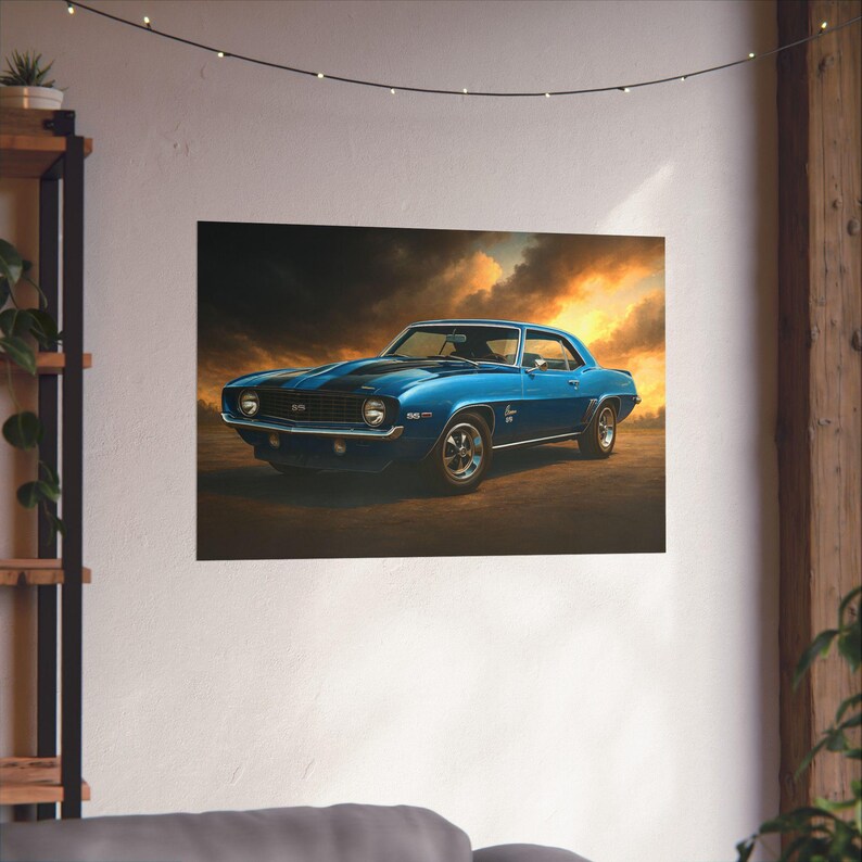 1969 Camaro SS Poster: Classic Muscle Car Wall Art - Etsy