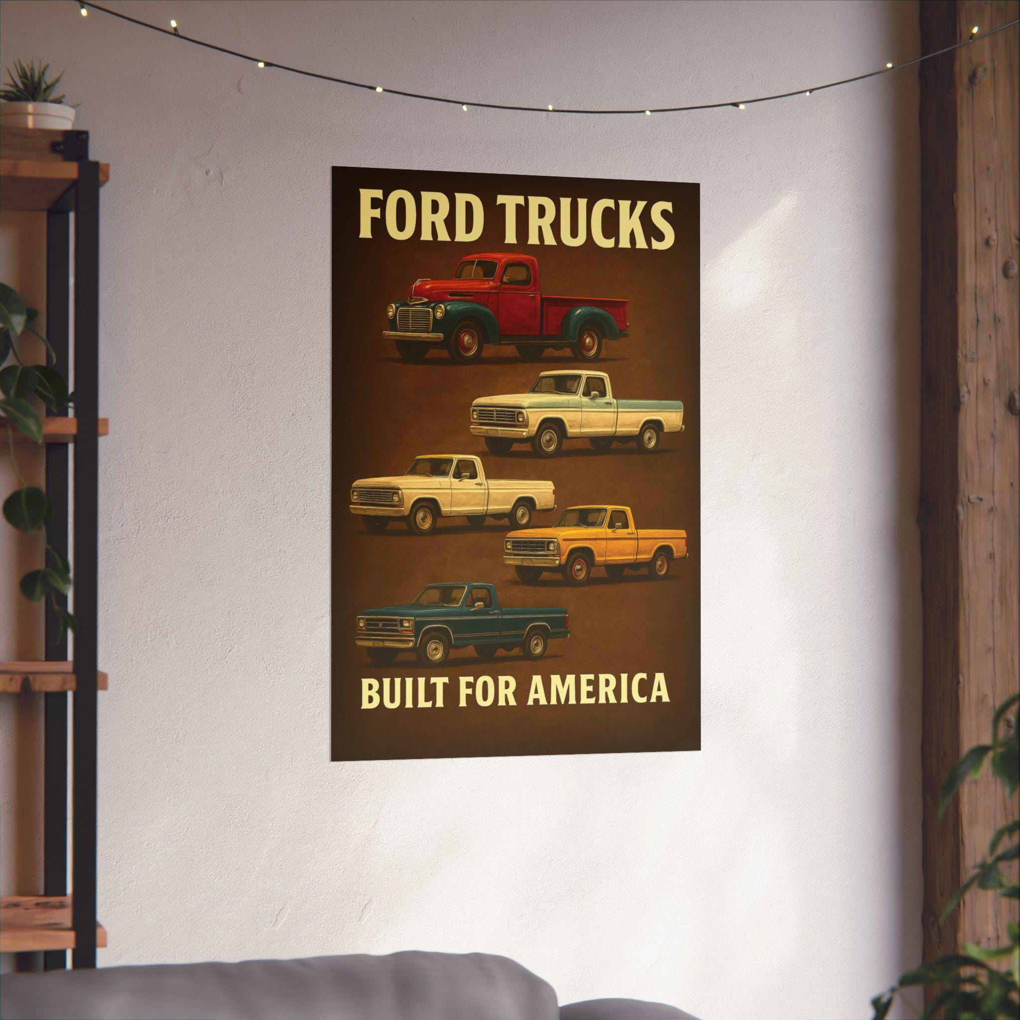 Vintage Ford Trucks Poster: Classic F-series Wall Art - Etsy