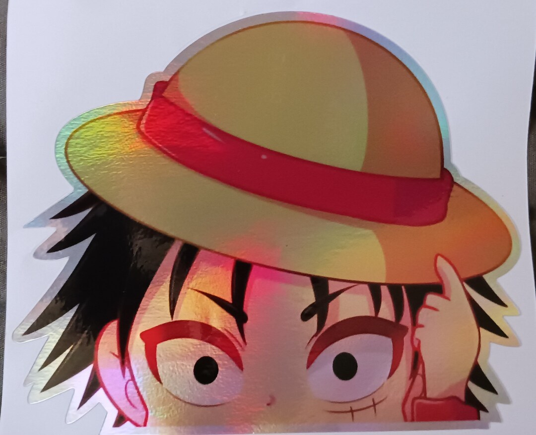 One Piece Reflective Anime Peeker Car Decal Sticker Cool Gift Decal for ...