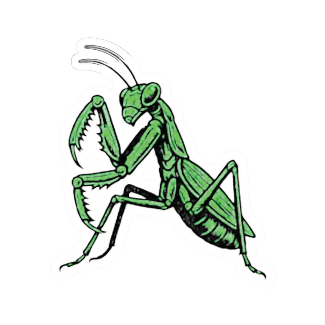 Green Praying Mantis Sticker | Kiss-cut Vinyl Sticker - Etsy