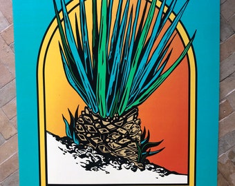 Blue Agave or Agave Tequilana Photo With Calligraphy Sign - Etsy