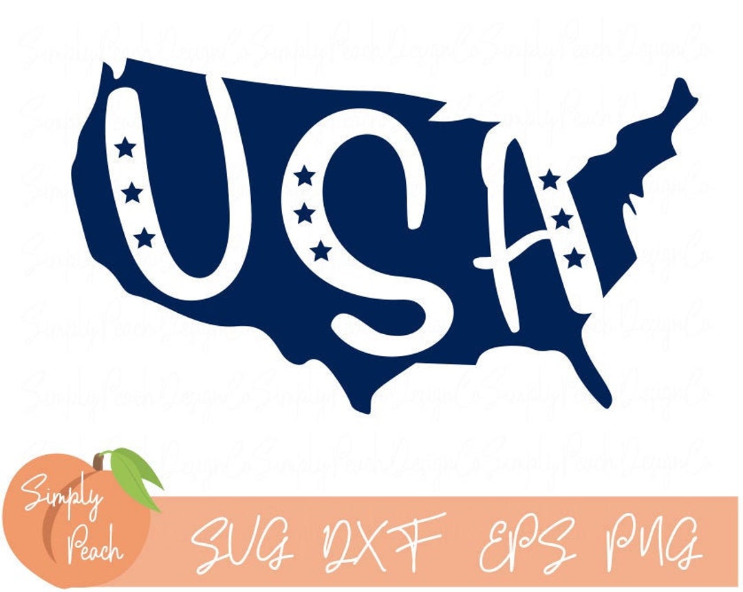 USA Map, Fourth of July, Independence Day, Patriotic, SVG, Cricut ...