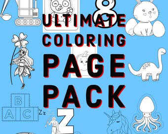 2000 Coloring Pages - Etsy