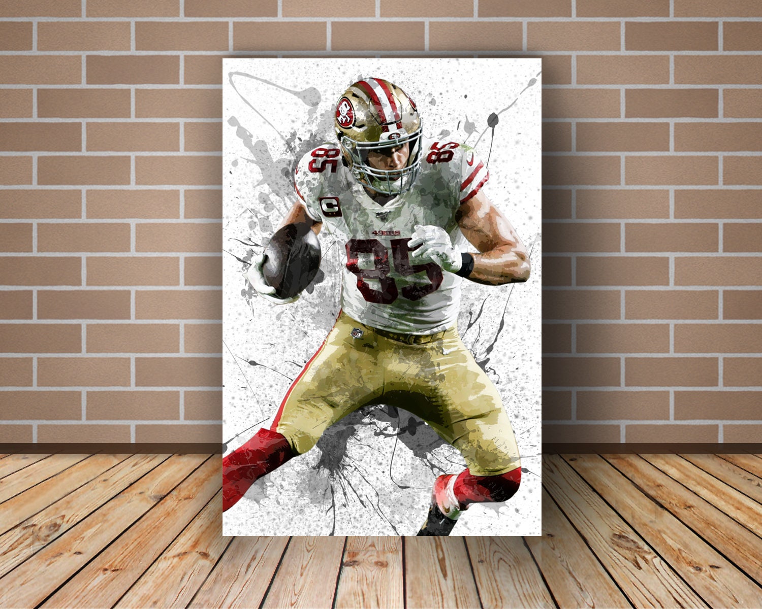 George Kittle Poster, S.an F.rancisco 49ers Poster, 49ers Poster sold ...