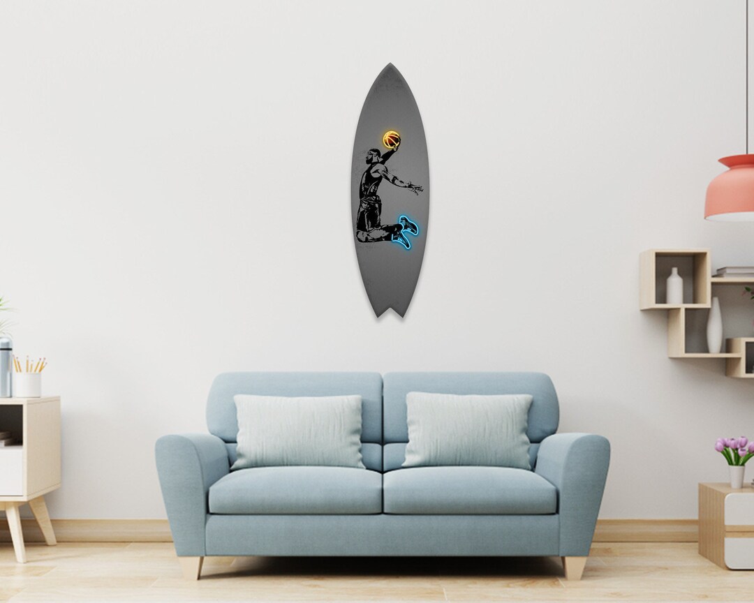 Lebron James Acrylic Surfboard Wall Art - Etsy