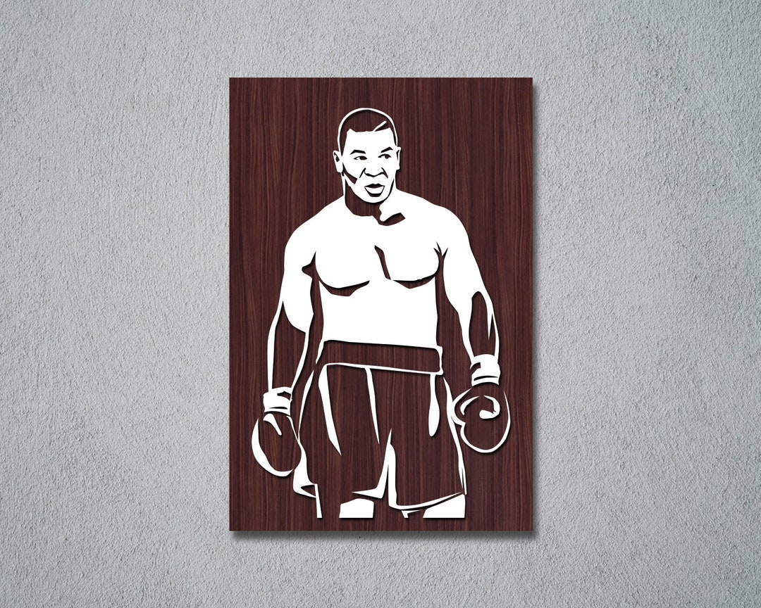 Mike Tyson LED Wooden Decal - Etsy UK