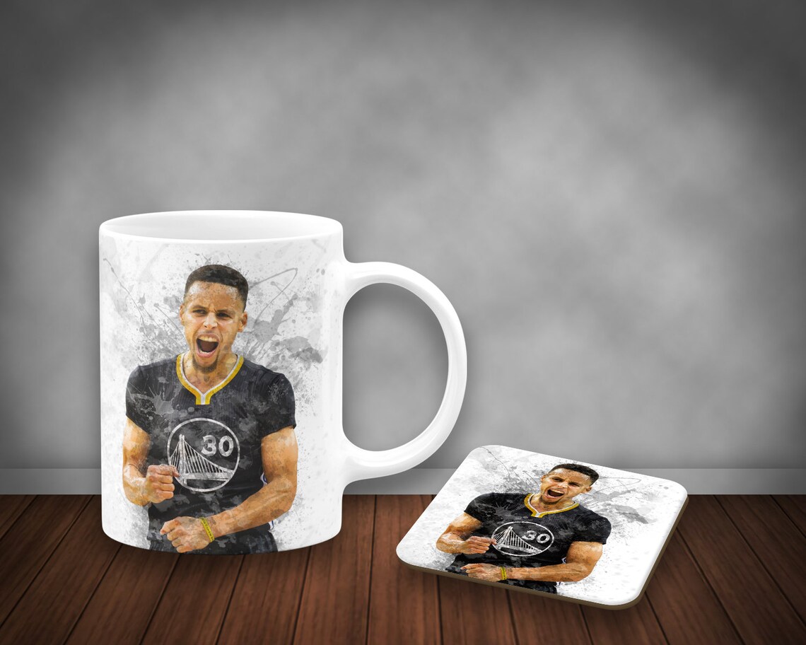 Stephen Curry Mug and Coaster Set of Mug & Coaster Printed - Etsy UK