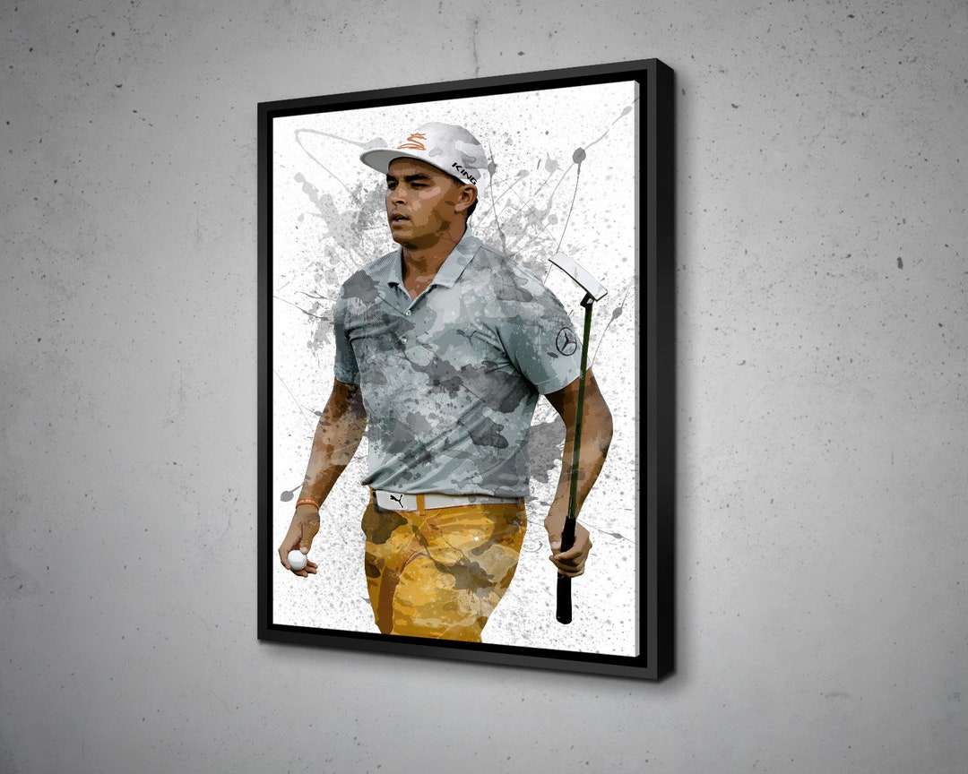 Rickie Fowler Poster Multiple Piece Canvas Set Splash Effect - Etsy