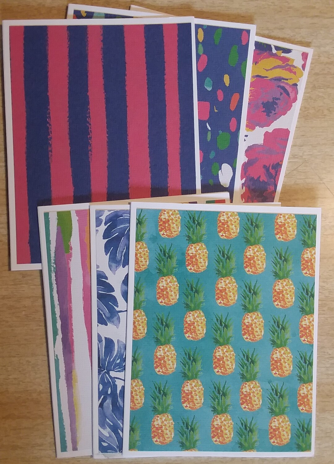 Assortment of 6 Blank Cards Handmade Note Cards W/ Envelopes Set of 6 ...