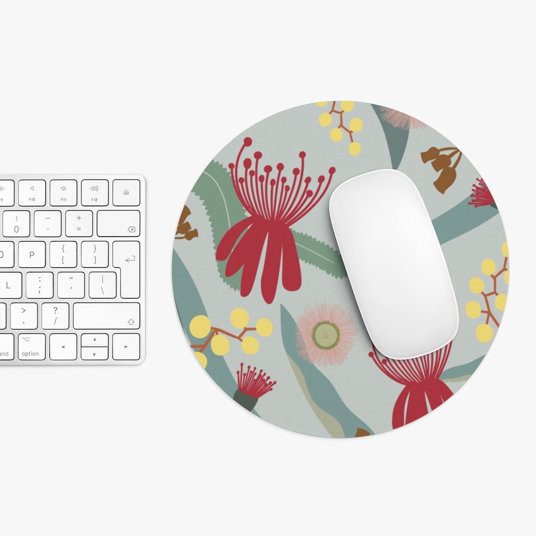 Australian Native Florals Mouse Pad Eucalyptus Gum Leaf Art Desk Decor ...
