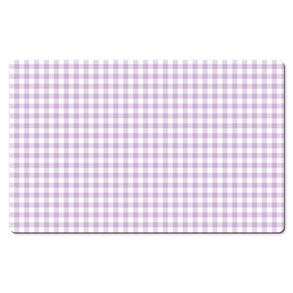 Lilac Desk Mat Gingham Check Large Mouse Pad Aesthetic Desk - Etsy