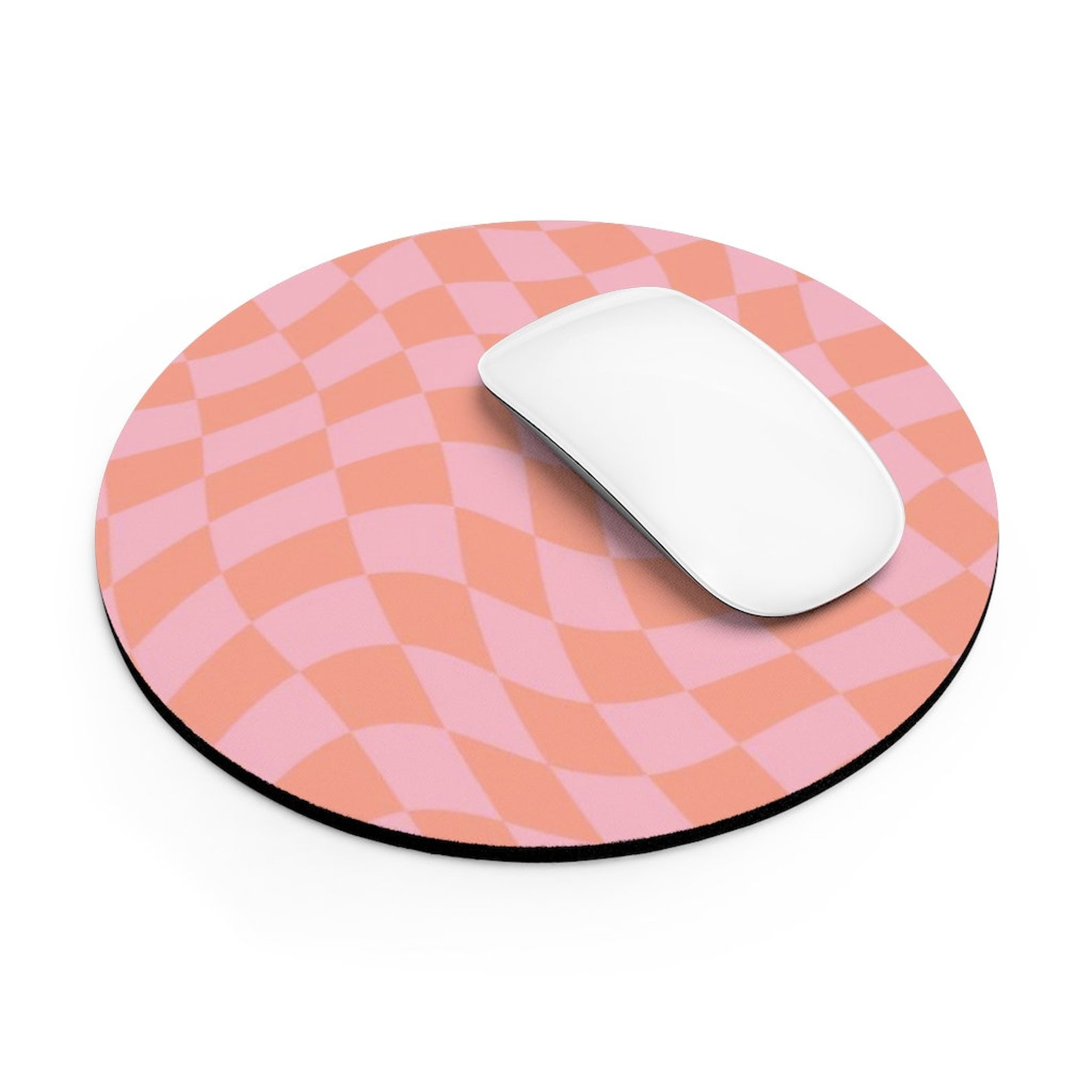 Pink Checkered Mouse Pad, Cute Mouse Pad for Home Office Decor Y2K Desk ...