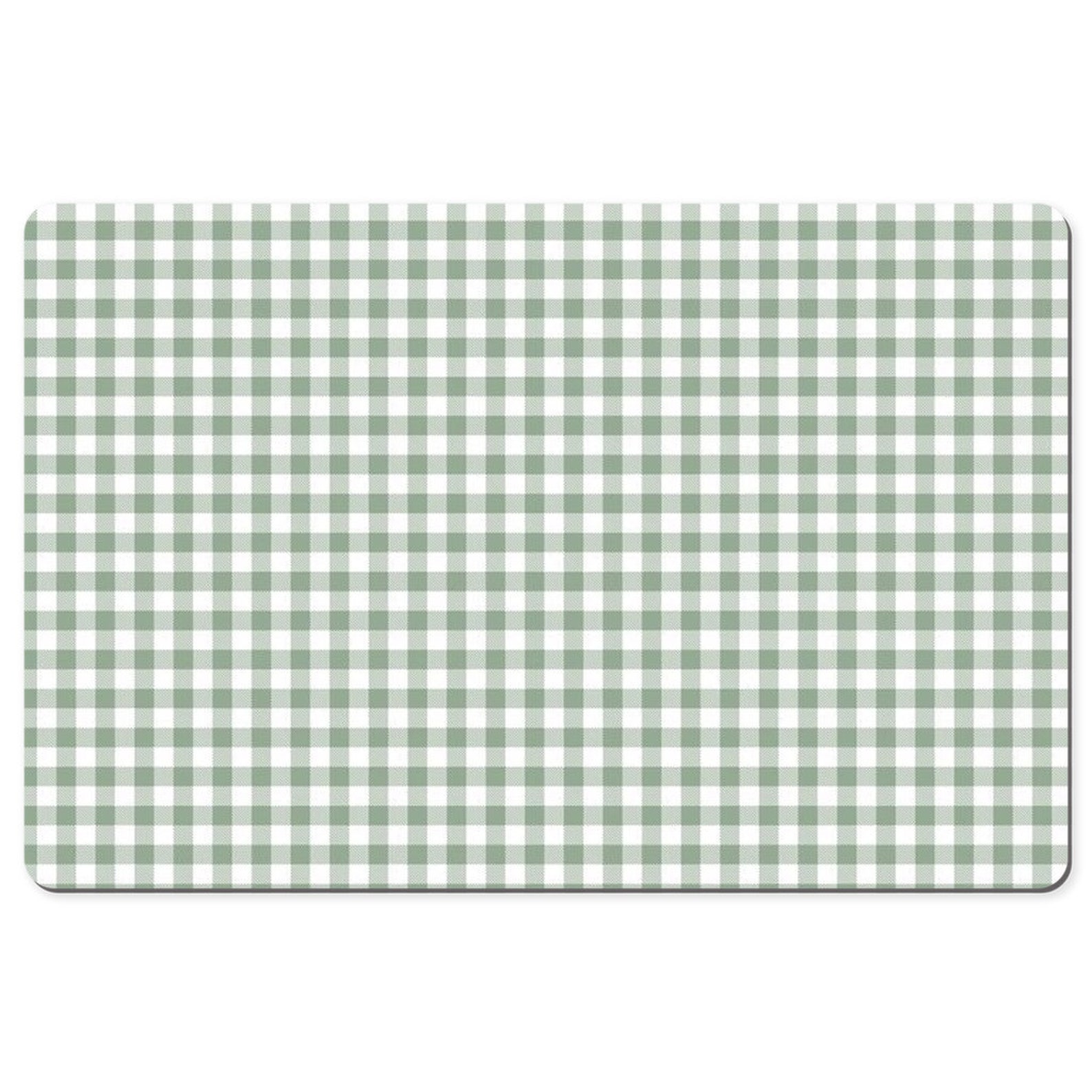 Sage Green Desk Mat Gingham Check Large Mouse Pad Aesthetic Desk ...