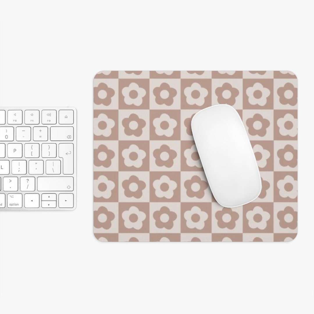 Floral Check Mouse Pad Y2K Aesthetic Mouse Pad Cottagecore Home Office ...