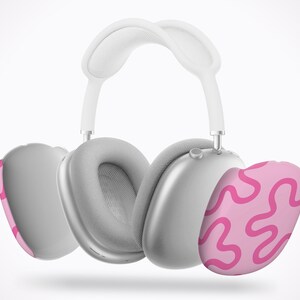 Pink Organic Lines AirPod Max Covers Pink Aesthetic Airpods Max Case ...