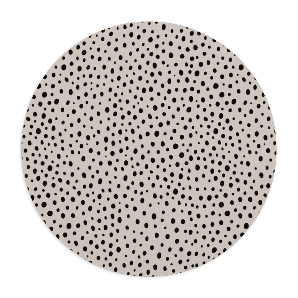 Black and Beige Dalmatian Spot Mouse Pad Cute Mouse Pad for | Etsy